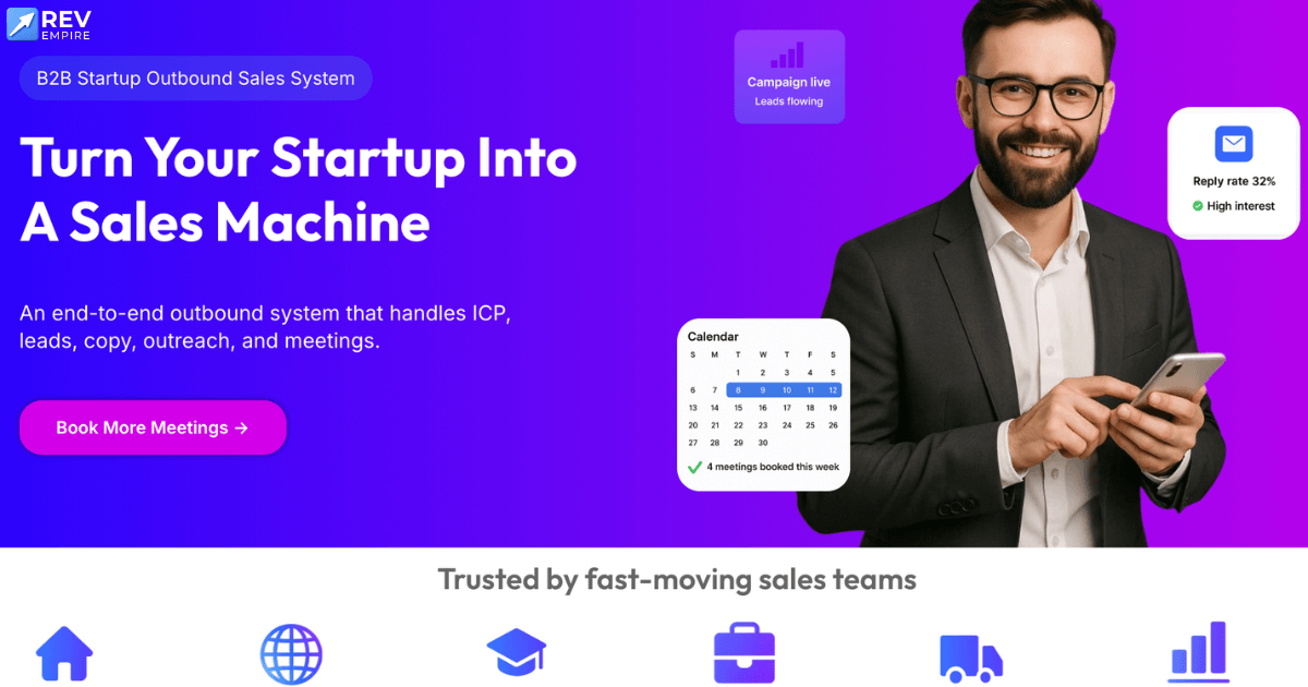 B2B Startup Outbound Sales System | Rev-Empire